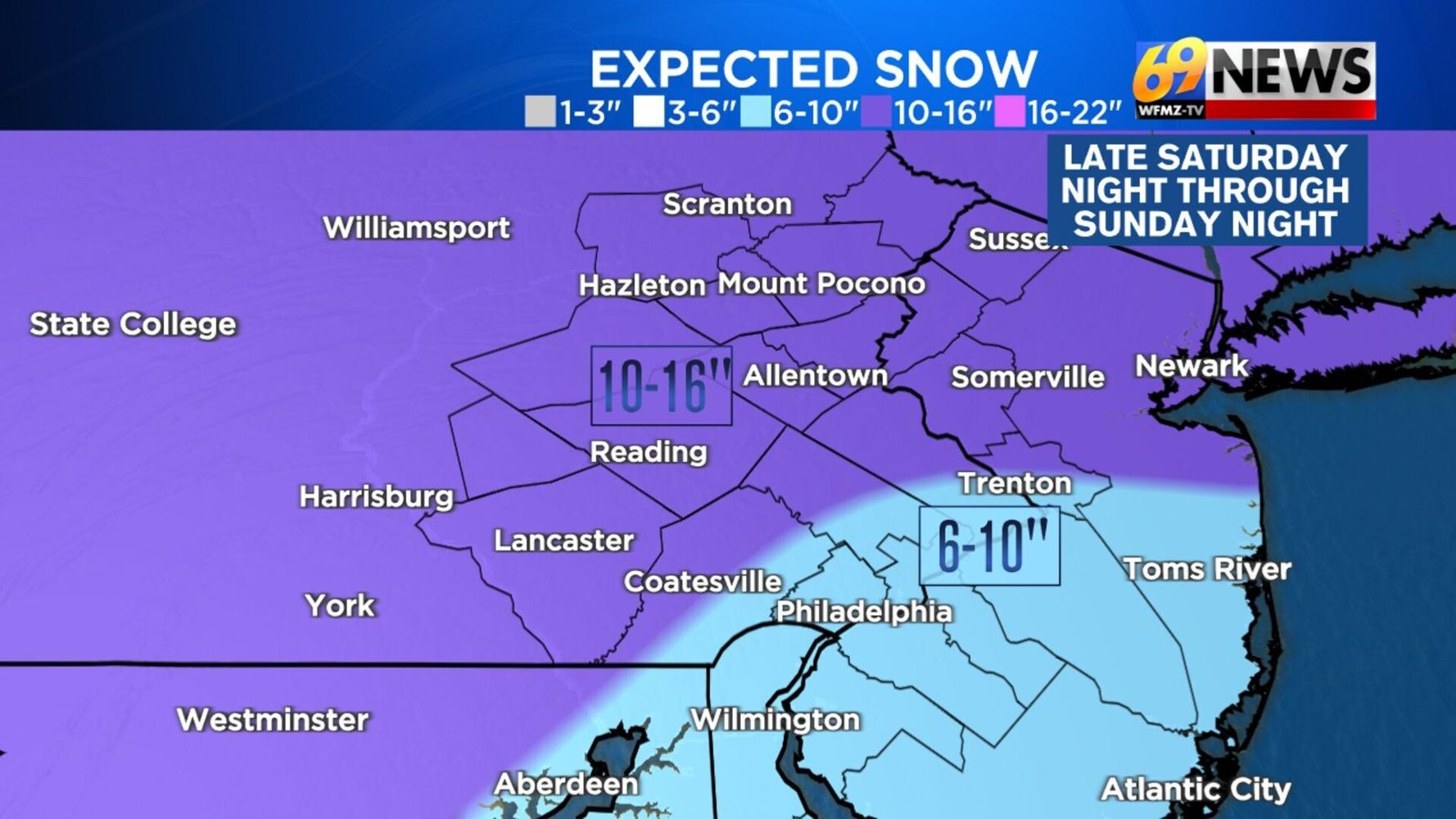Weekend storm increasingly likely to bring at least a foot of snow on ...