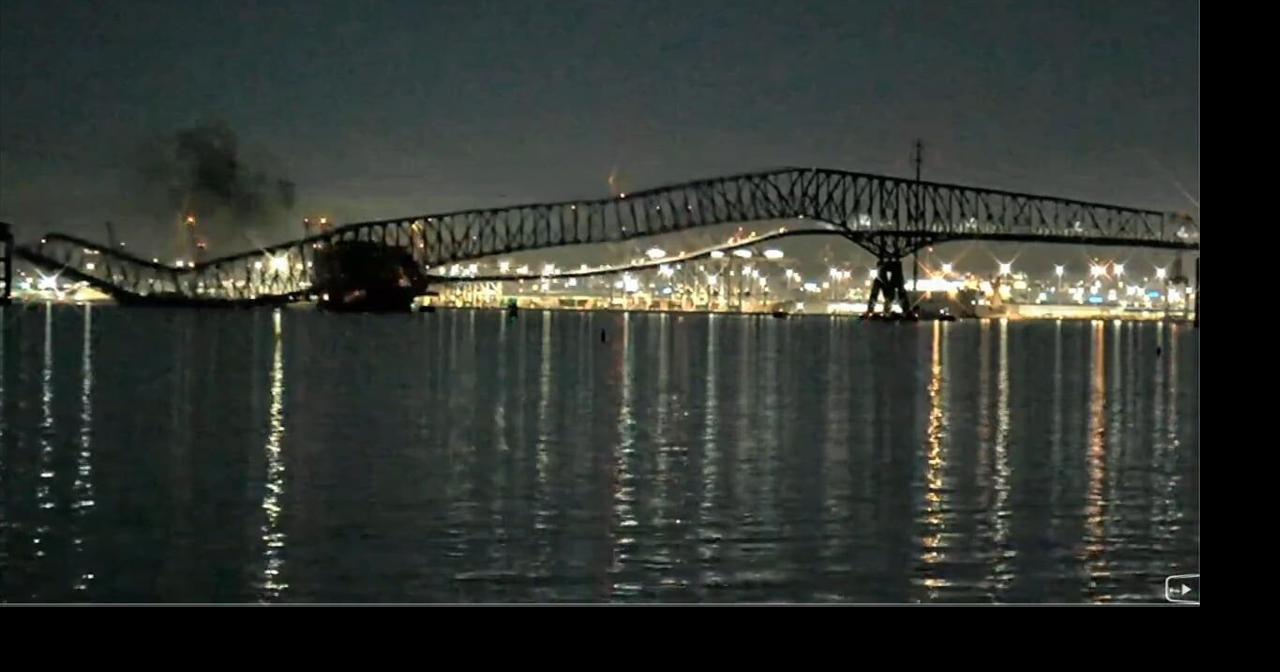 Ship hits Baltimore bridge, causing collapse | Video | wfmz.com