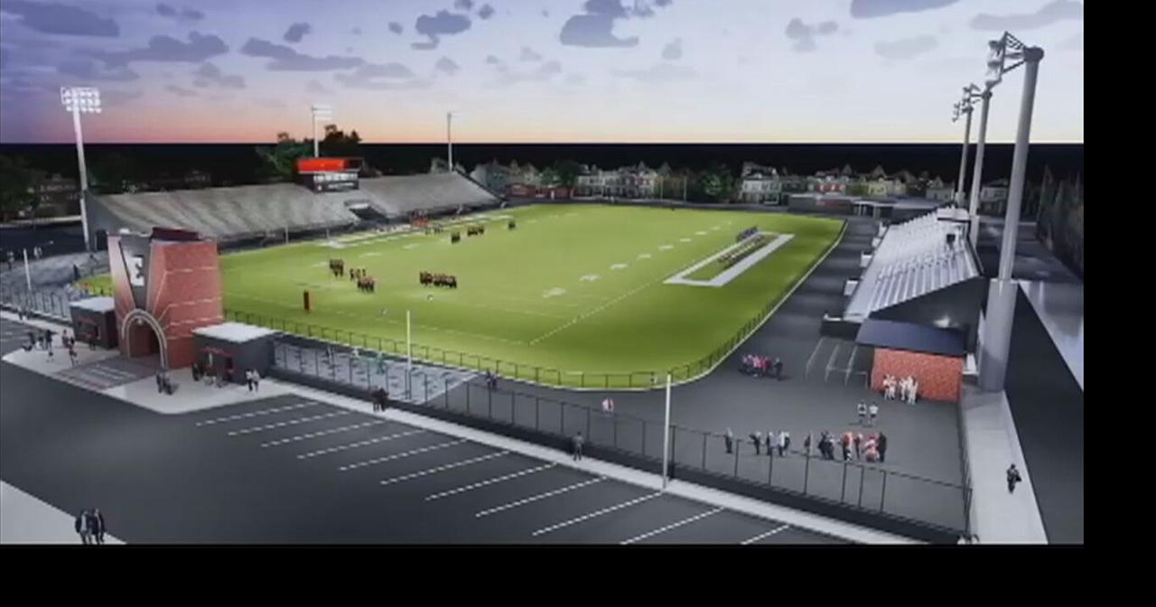 Construction moving along at Easton's Cottingham Stadium | Lehigh ...