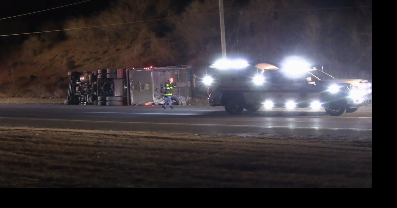 Stretch of Route 329 closed due to dump truck rollover | Traffic | wfmz.com