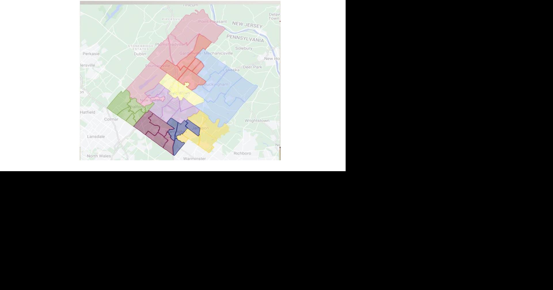 Central Bucks school board votes to retain 9-district voting map ...