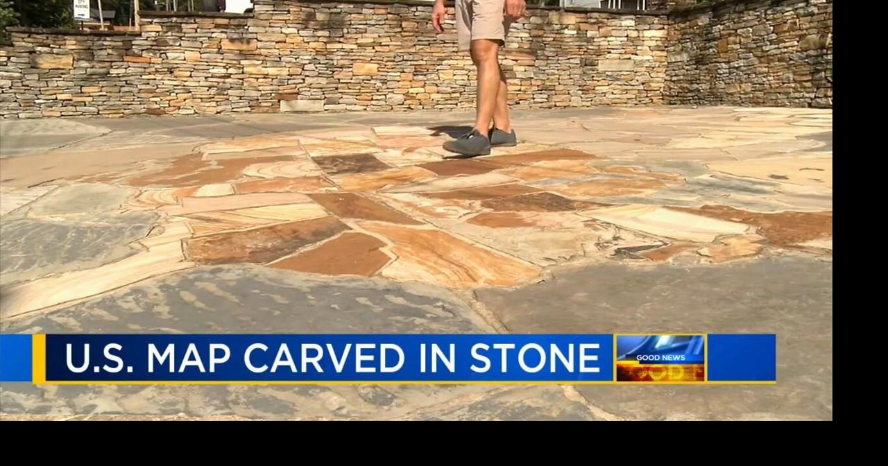 Giant stone map of the U.S. is drawing visitors to an Alabama business ...