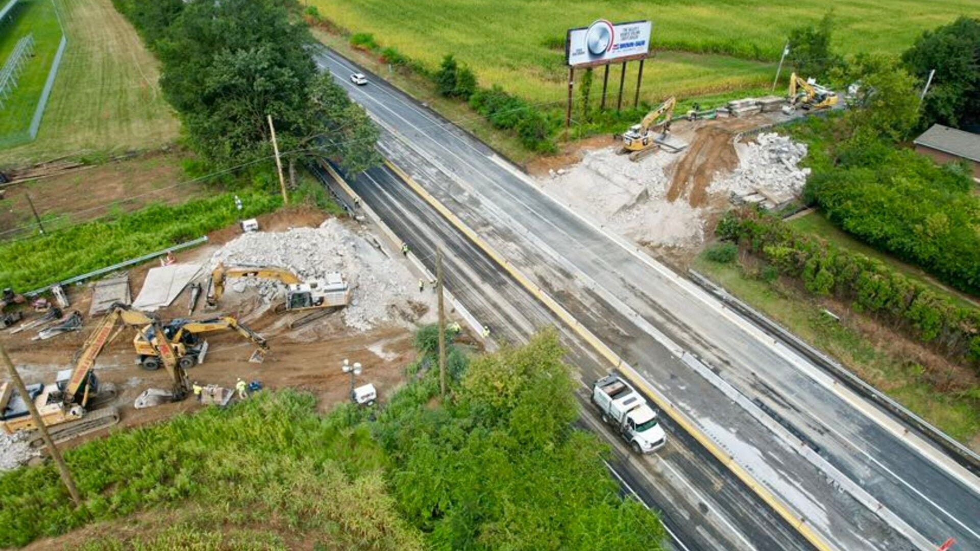 Farmersville Bridge construction on Route 22 Bethlehem Township ...