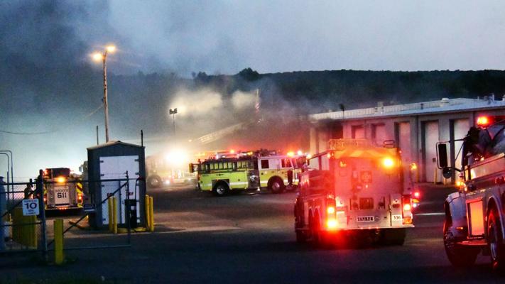 Blaze erupts at trucking company in Mahoning Twp. | Poconos and Coal ...