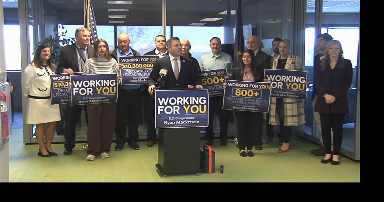 Lehigh Valley Congressman Ryan Mackenzie touts accomplishments, marks ...