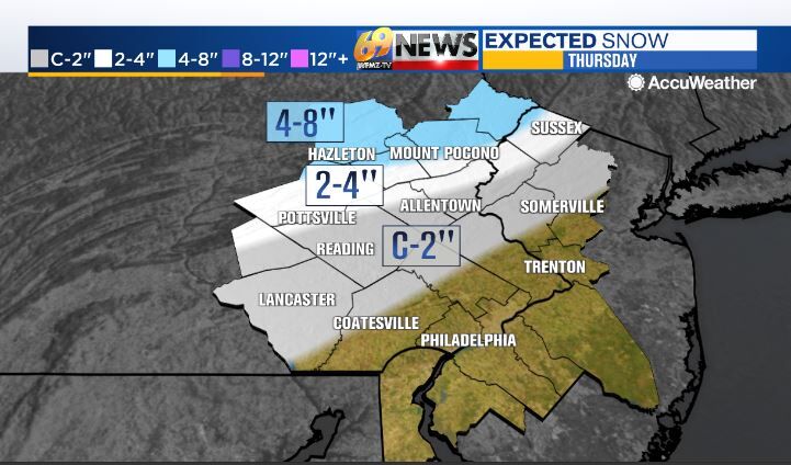 Sunny and cold Wednesday, before coastal storm impacts Thursday and ...