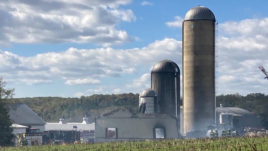 Wind fuels flames as fire tears through barn in Spring | Northern Berks ...