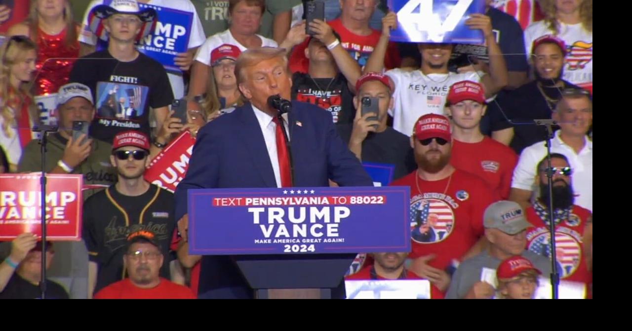 Trump holds campaign rally in Wilkes-Barre Township | Pennsylvania News ...