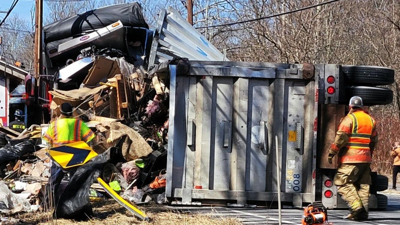 1 dead following crash involving overturned dump truck | Poconos and ...