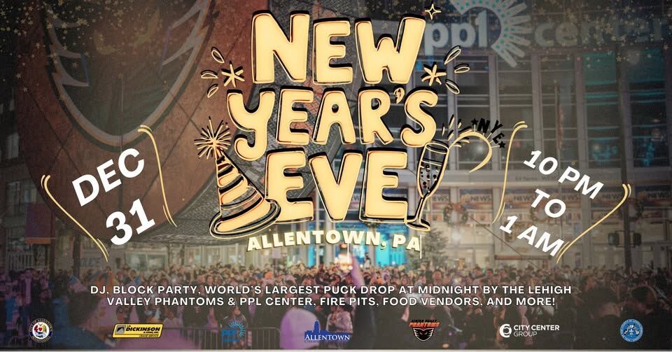 Allentown to ring in New Year 2026 with 1st-ever drone show, puck drop ...