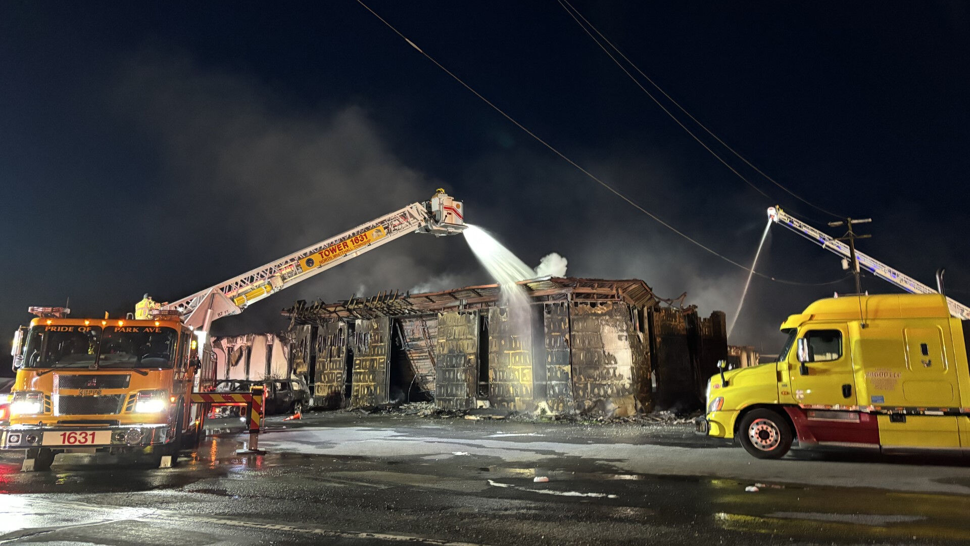 'Insane': Flames engulf trucking companies in North Whitehall | Lehigh ...