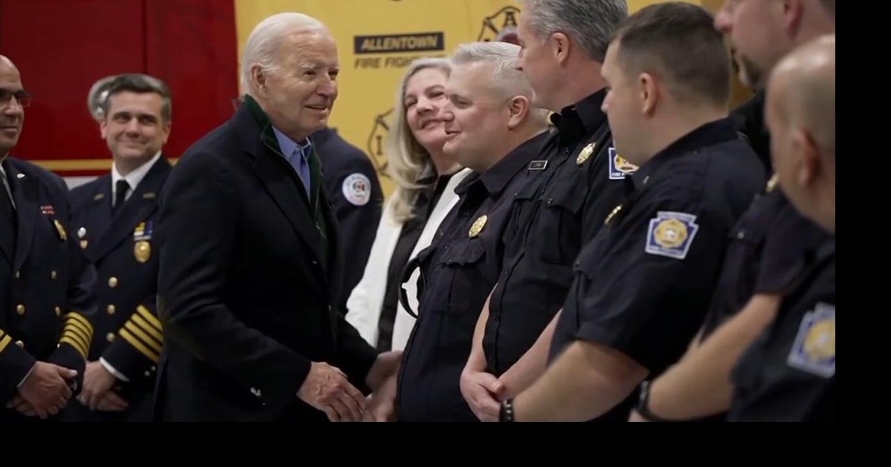 Recap: President Biden visits shops in Emmaus, fire station in ...