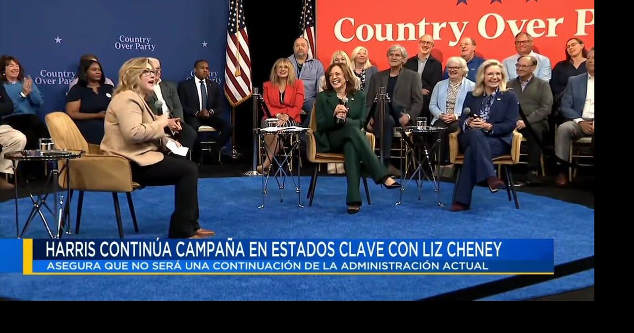 Harris Continúa Campaña en Estados Clave con Liz Cheney | Noticias ...