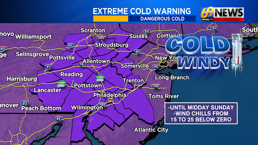 Dangerous cold continues into Sunday but winds will slowly lighten ...
