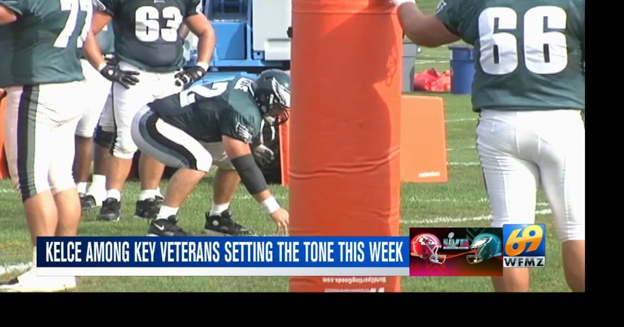 Kelce helping to keep the composure of first timers at the Super Bowl ...