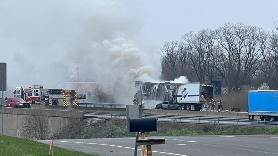Fiery crash closes Route 22 West in Upper Macungie for hours; 1 injured ...