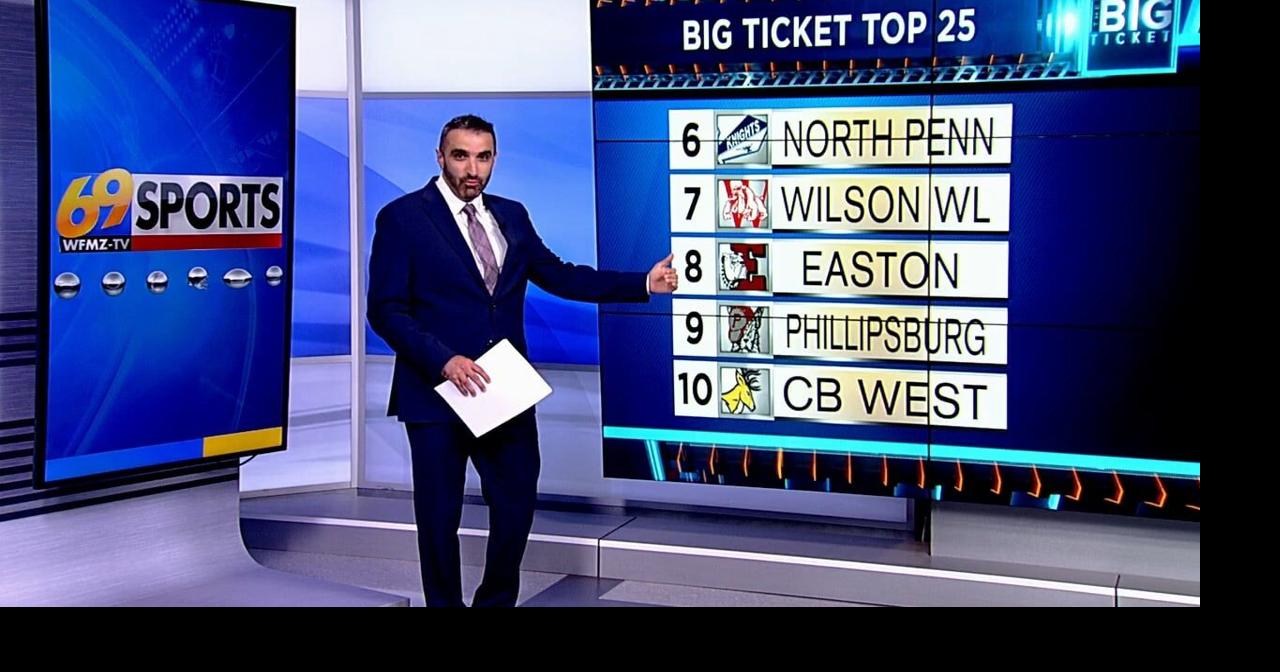 Big Ticket Top 25 poll for October 7, 2024 | Sports | wfmz.com