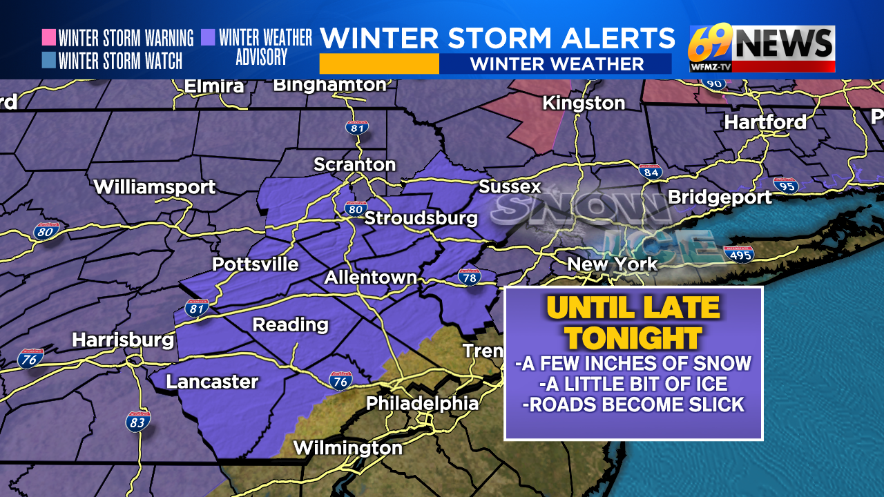 Snow changes to ice and rain tonight; mild and wet Sunday then turning ...