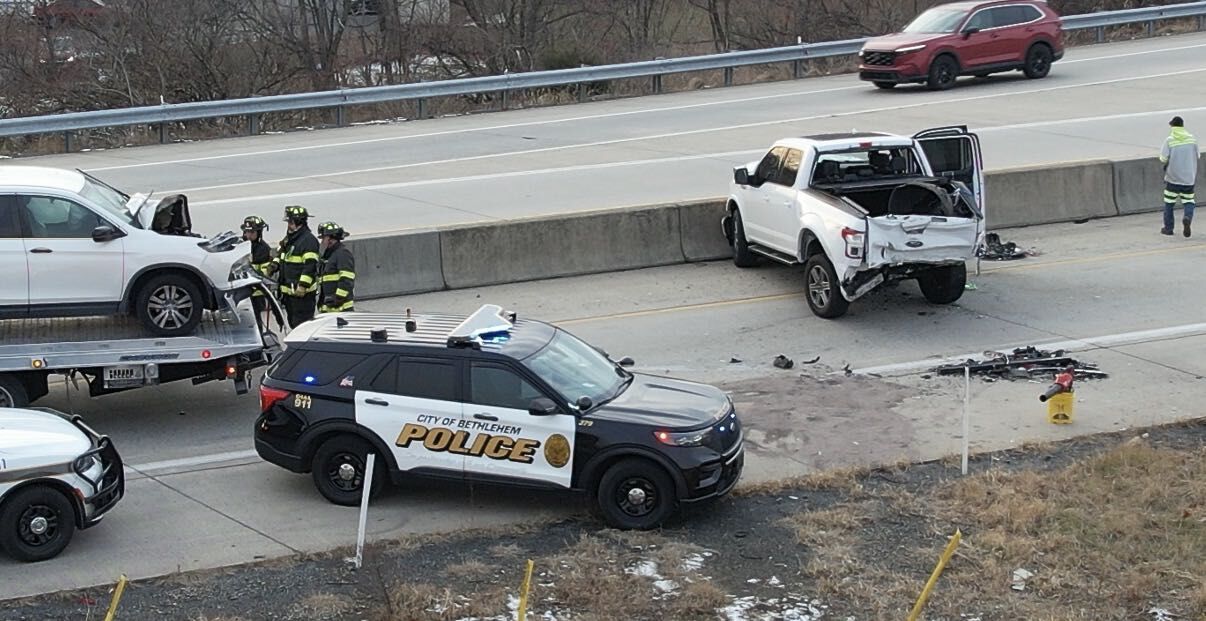 Three taken to hospital after three-car accident on Route 378 ...