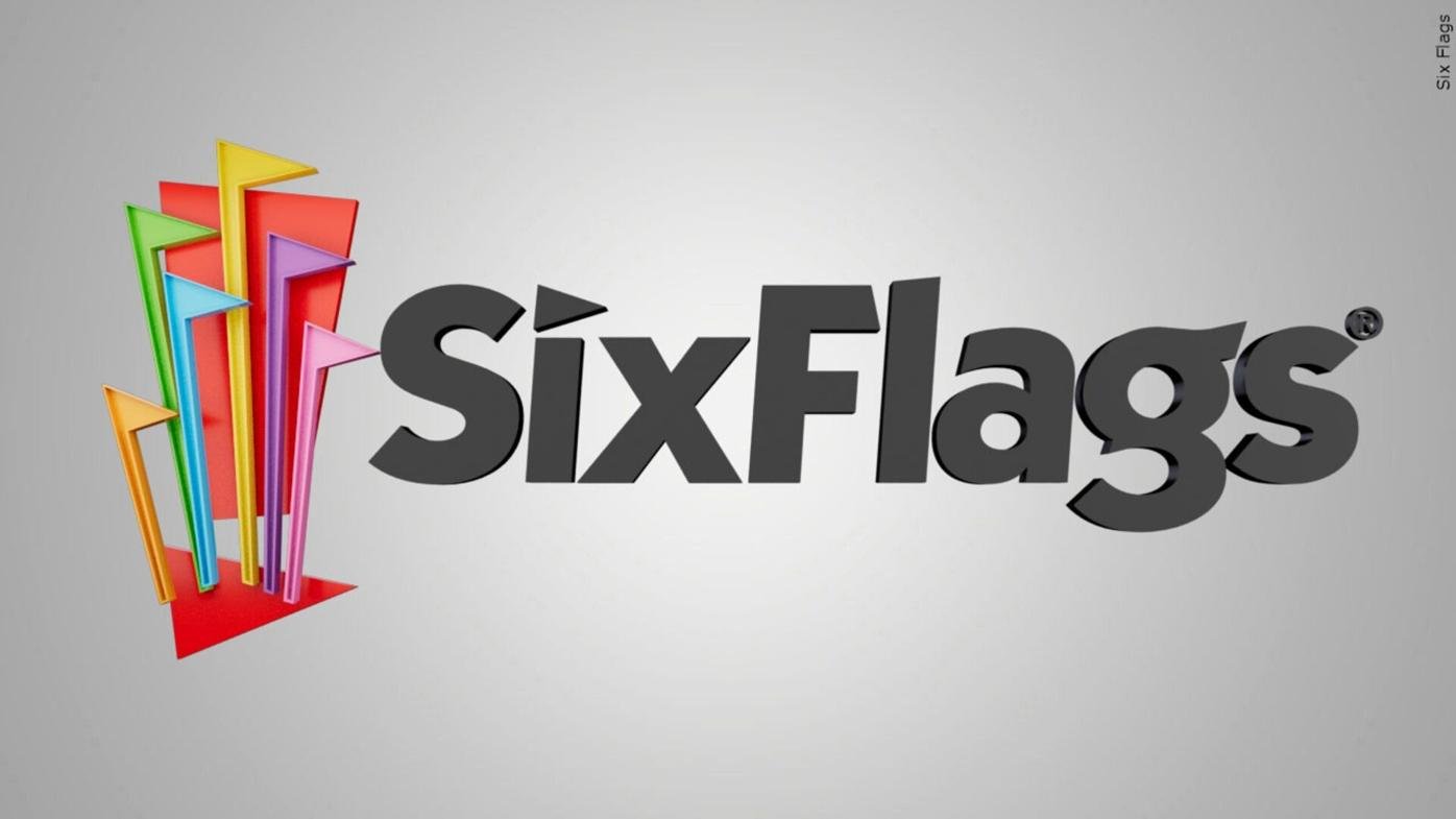 six flags logo font