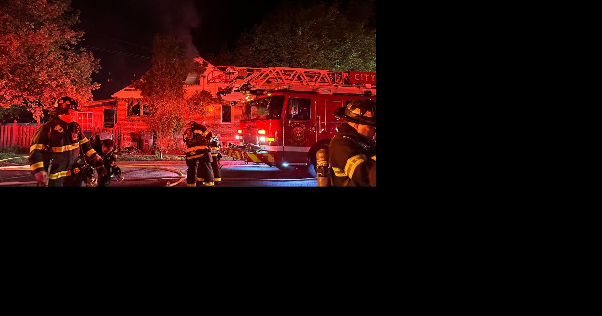 Crews work to put out house fire in Bethlehem | Bethlehem Area | wfmz.com