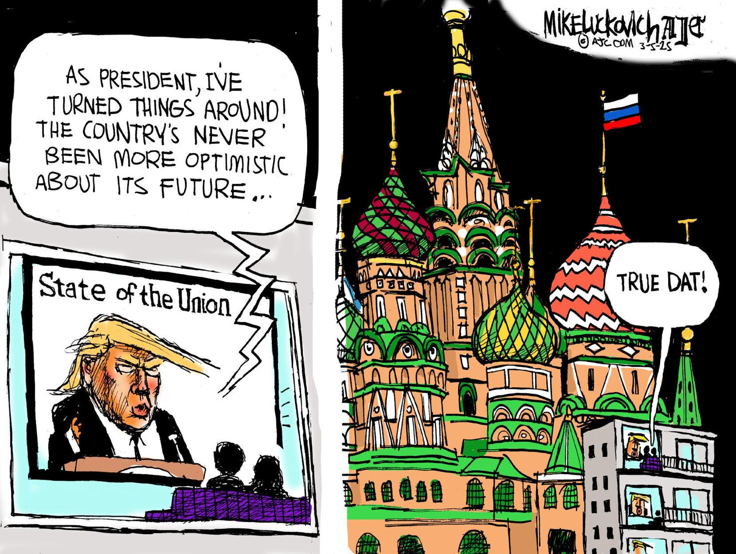 12 political cartoons speak to President Donald Trump's speech ...