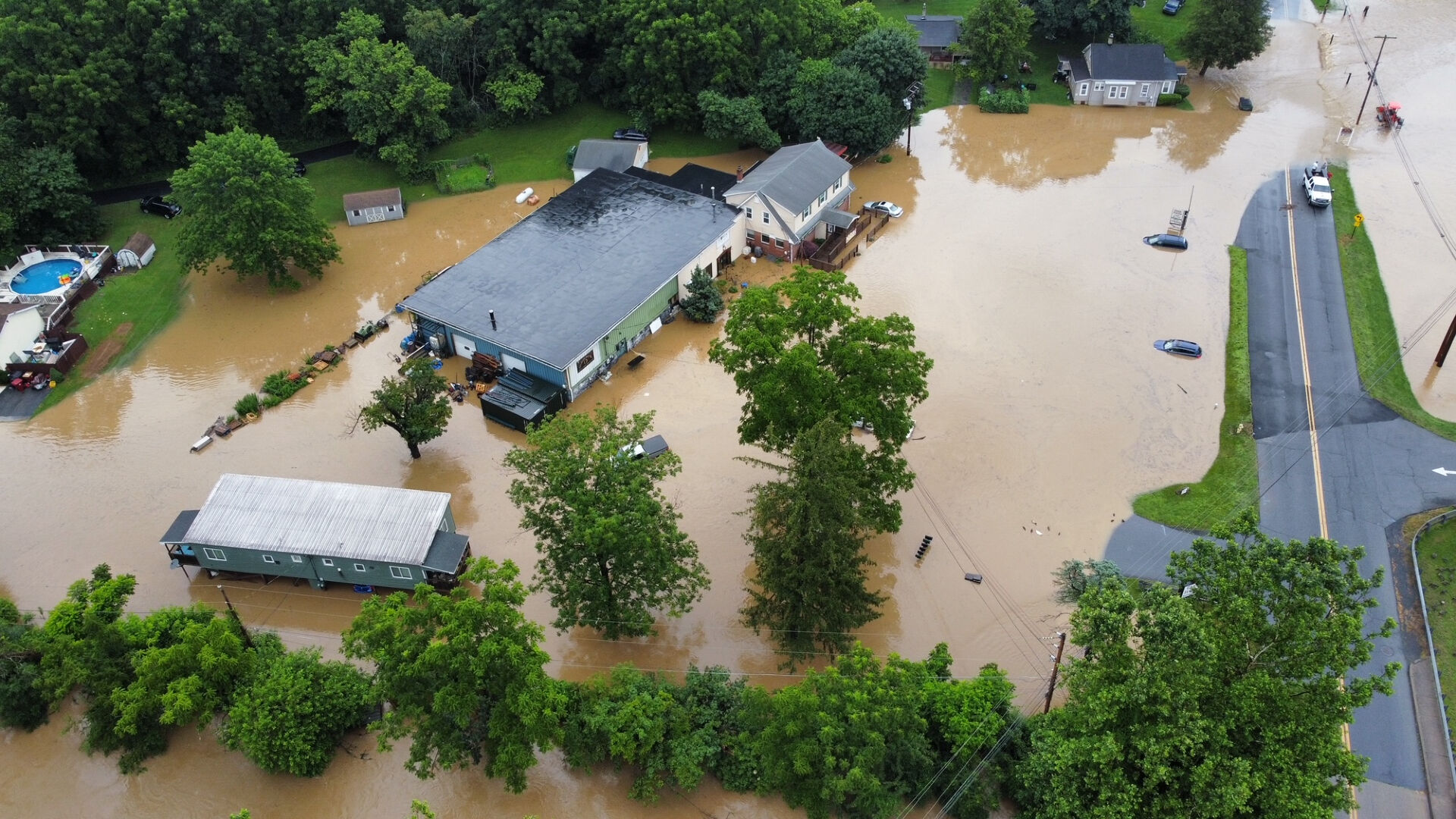 Heavy rain causes flooding in Bushkill Park in Forks Twp. | Lehigh ...
