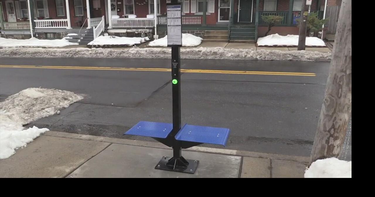 LANTA opens new SolStop bench at bus stop in Bethlehem | Lehigh Valley ...
