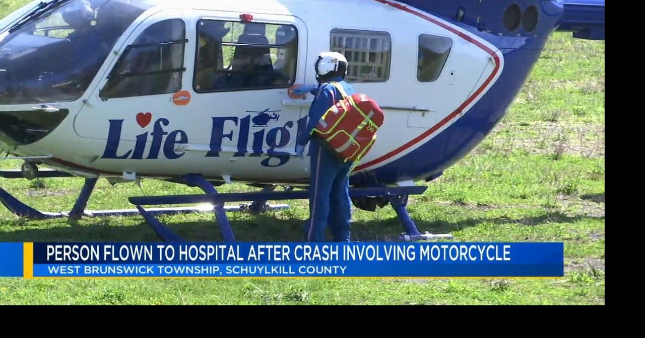 1 flown to hospital after Schuylkill crash between vehicle, motorcycle ...