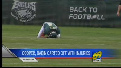 EAGLES CAMP: Cooper, Babin leave with injuries | News | wfmz.com
