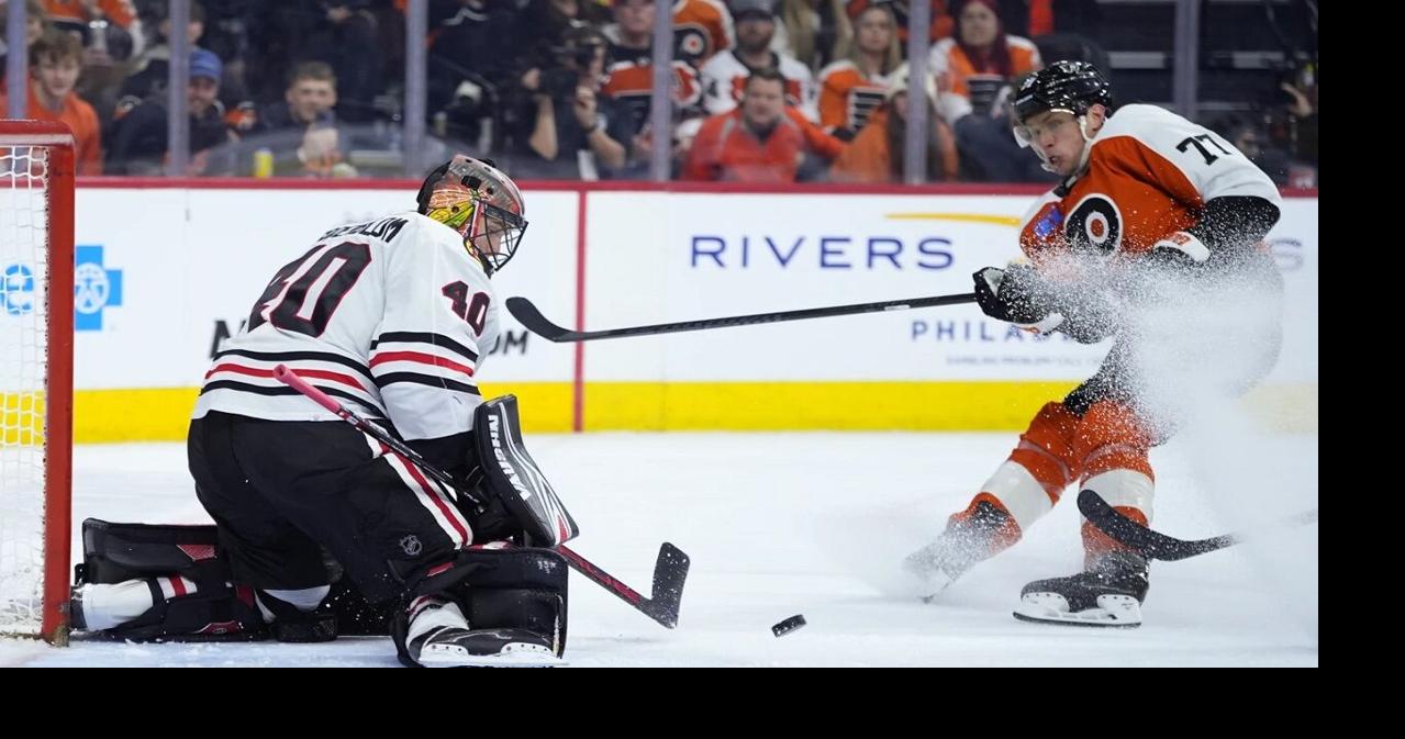 Rebuilding Blackhawks hand Philadelphia a crucial setback in race for ...