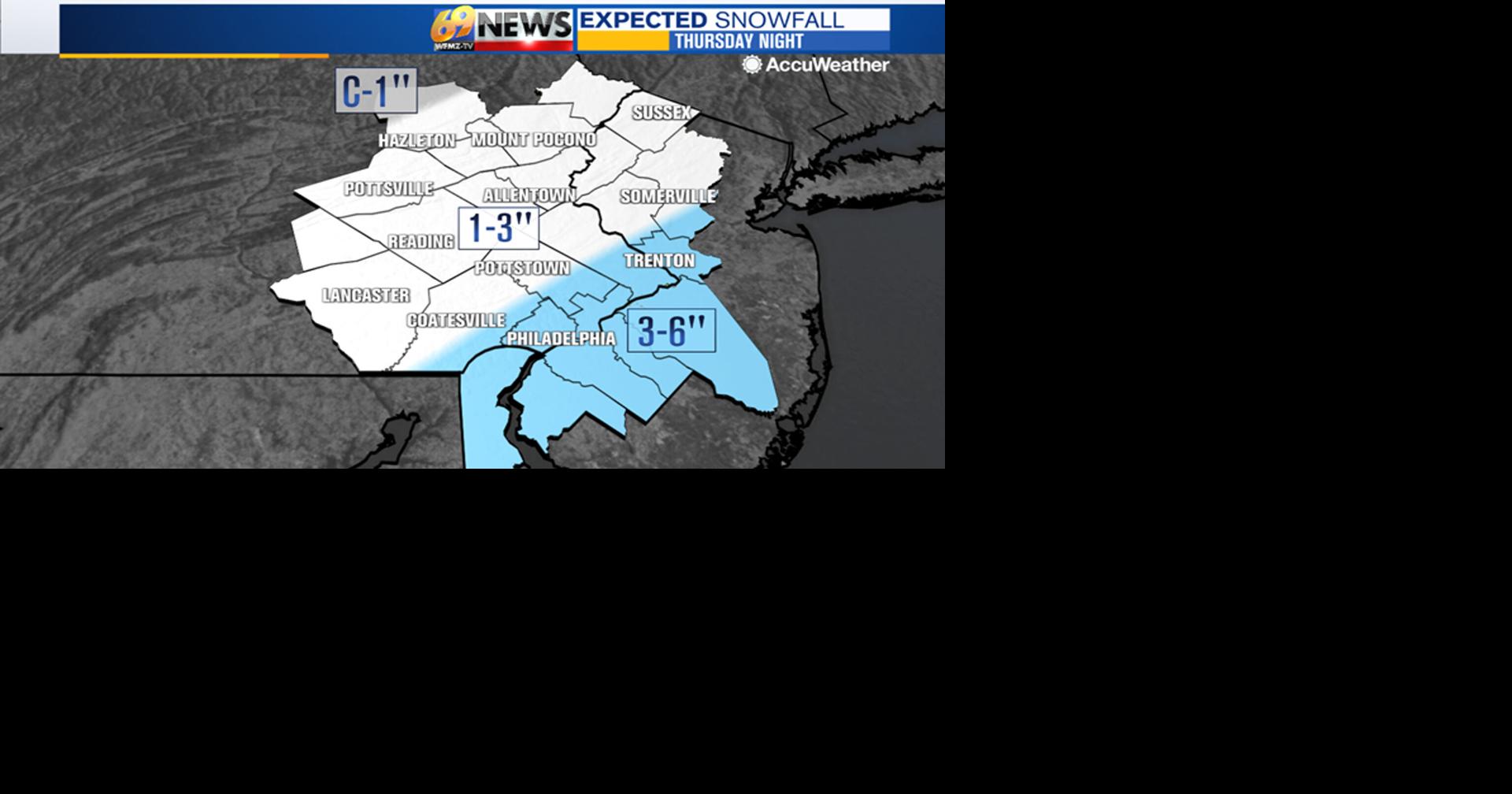 Snowfall Map | | wfmz.com