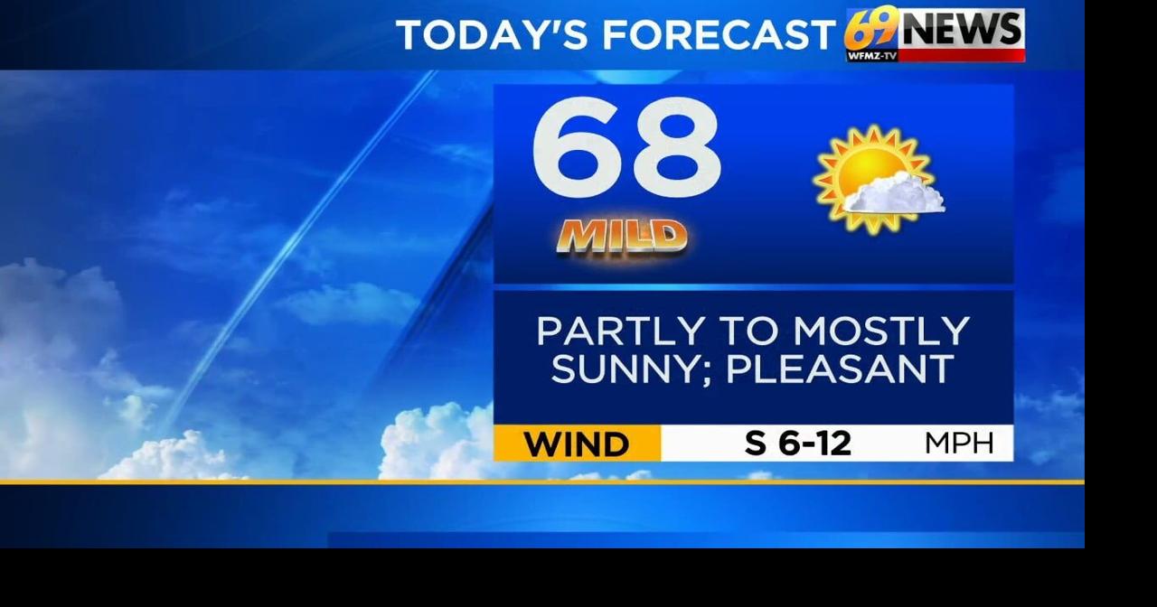 Pleasant today with sun and clouds; some showers arrive later Friday ...