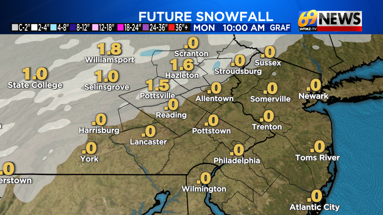 A light wintry mix and rain arrives late Sunday; milder temperatures ...