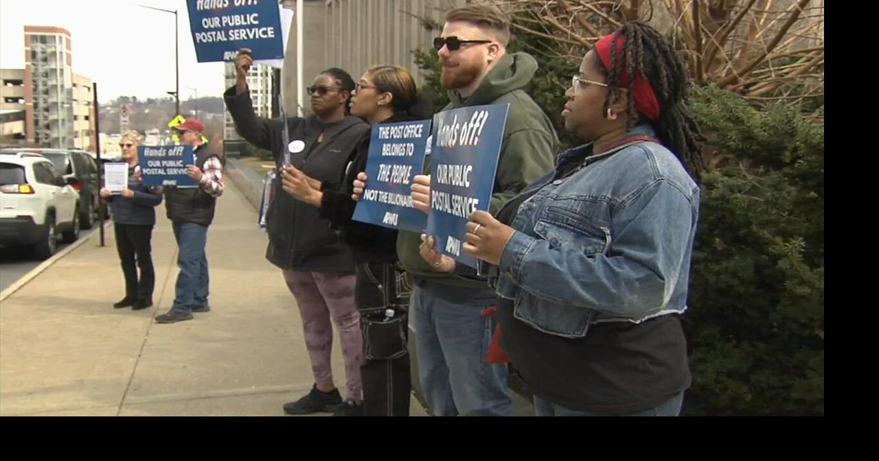 Postal workers protest after reports of Trump administration efforts to ...