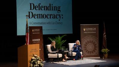Liz Cheney warns of 'dangerous' Trump at Lehigh University lecture ...