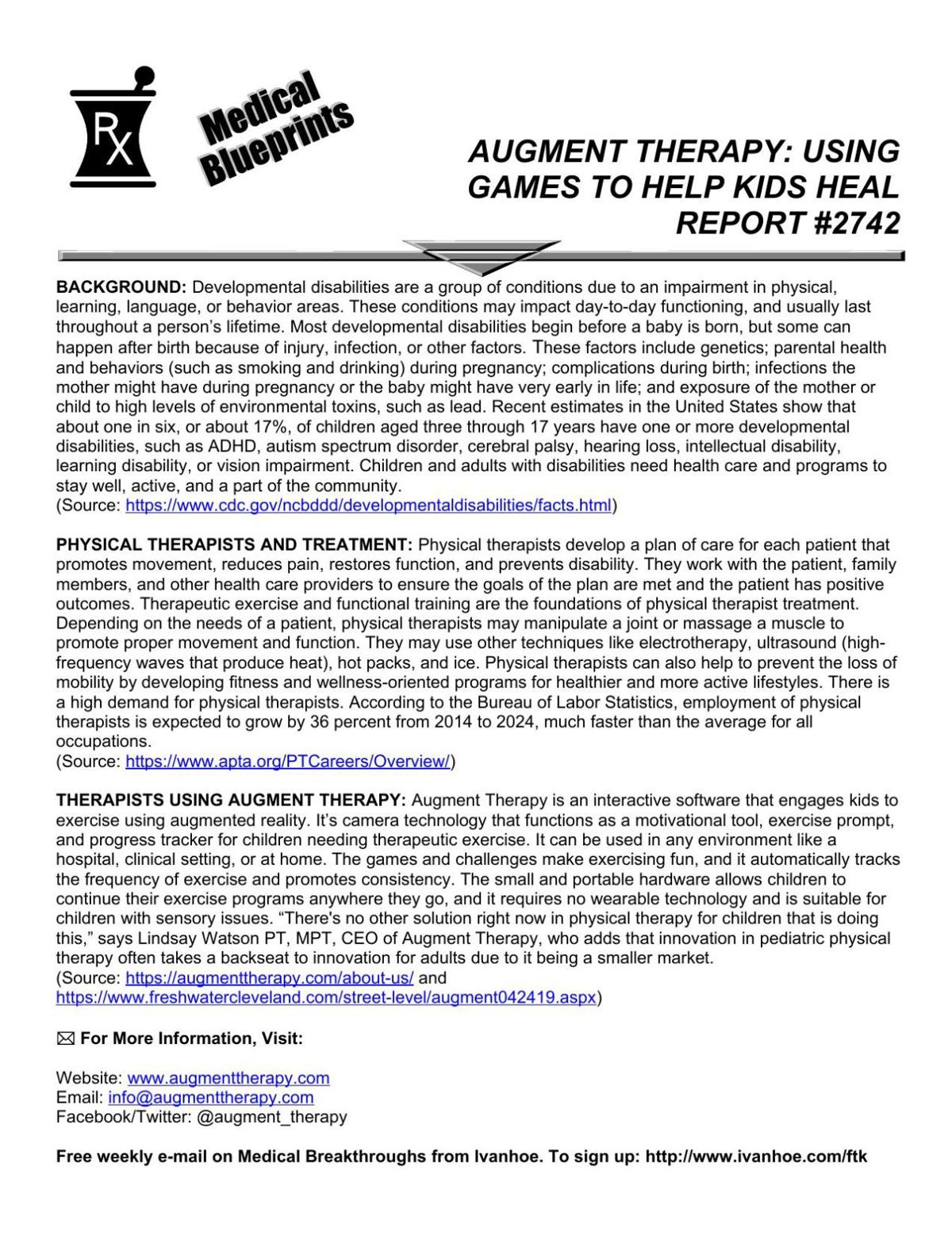 Health Beat: Augment therapy: Using games to help kids heal | | wfmz.com