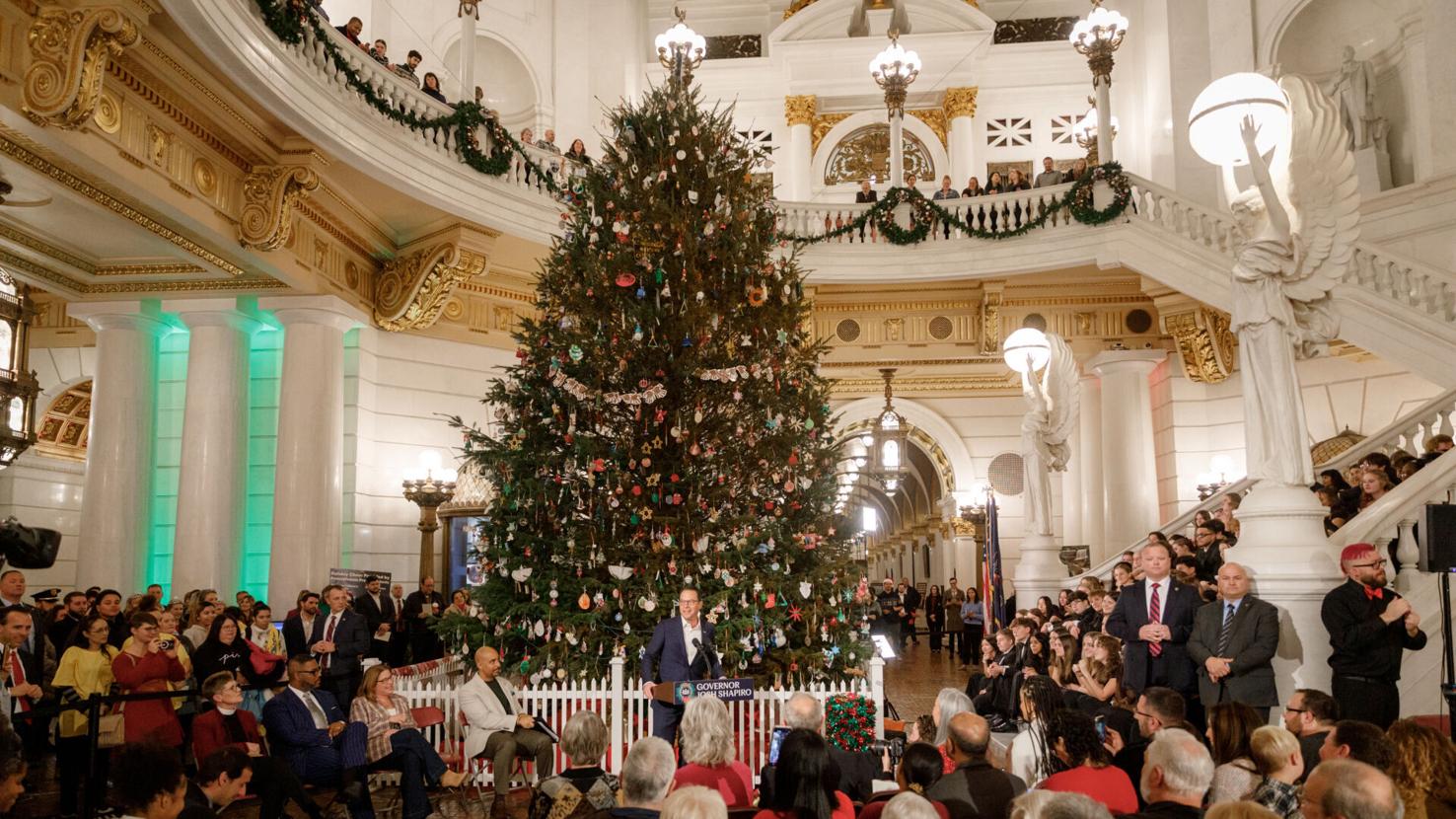 Pa. State Capitol displays 25-ft. Christmas tree from Carbon County ...