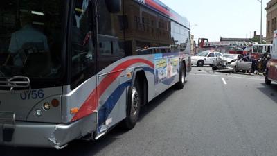 Car runs stop sign, collides with BARTA bus, police say | Berks ...