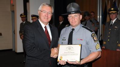 Pa. trooper recognized for bravery in shootout that killed deputy ...