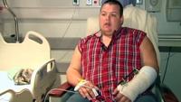 Brad Fry, firefighter who fell down elevator shaft, talks about ...