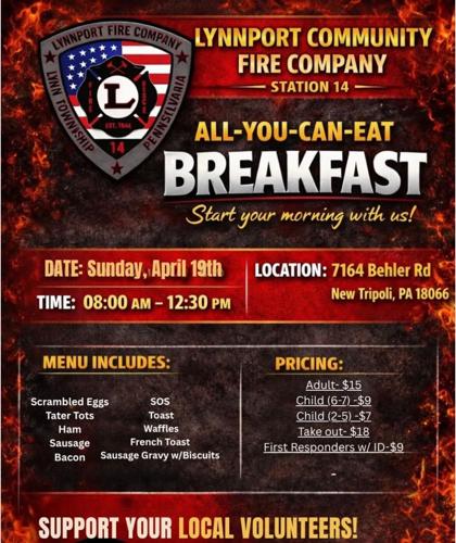 All-you-can-eat breakfast fundraiser to benefit Berks fire company ...