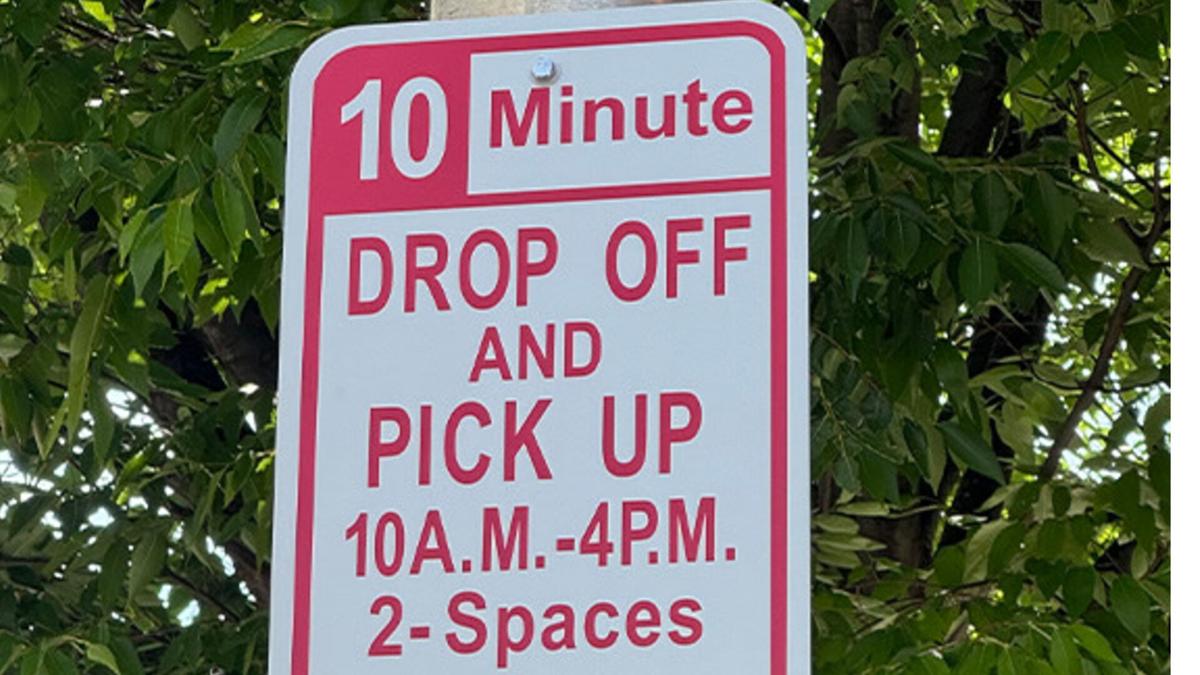 Temporary parking available outside Santander Arena box office, as it ...