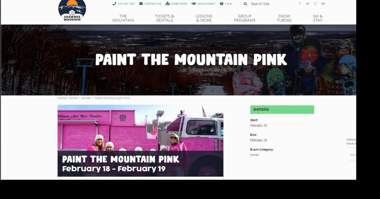 Paint the Mountain Pink at Shawnee Mountain | Poconos and Coal Region ...