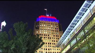 PPL building lights up red and blue for Puerto Rico | Lehigh Valley ...