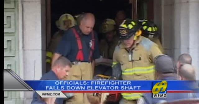 Firefighter rescued after falling down elevator shaft is recovering in ...