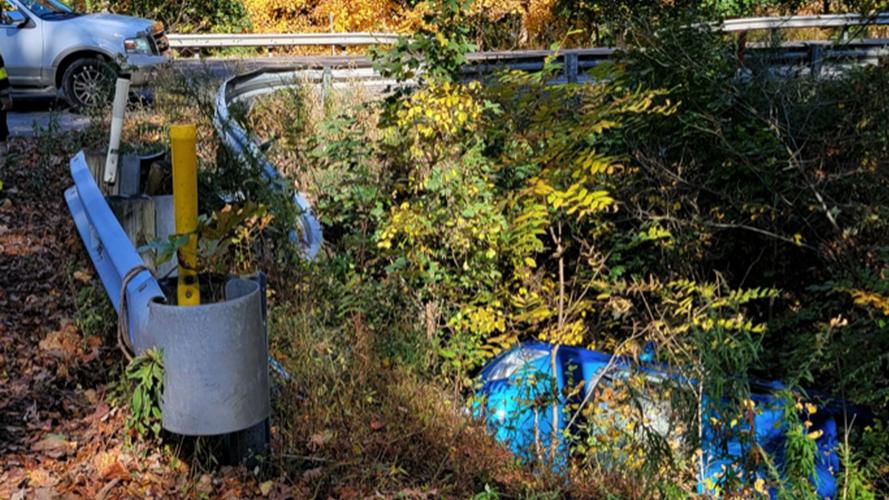 Car accident at the intersection of Route 309 and Blue Mountain Drive ...