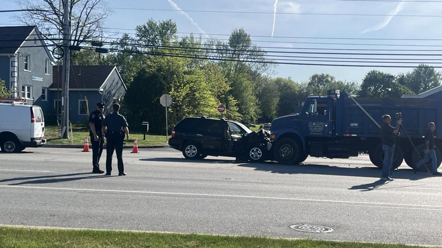 1 taken to hospital after crash involving SUV, dump truck on Route 309 ...