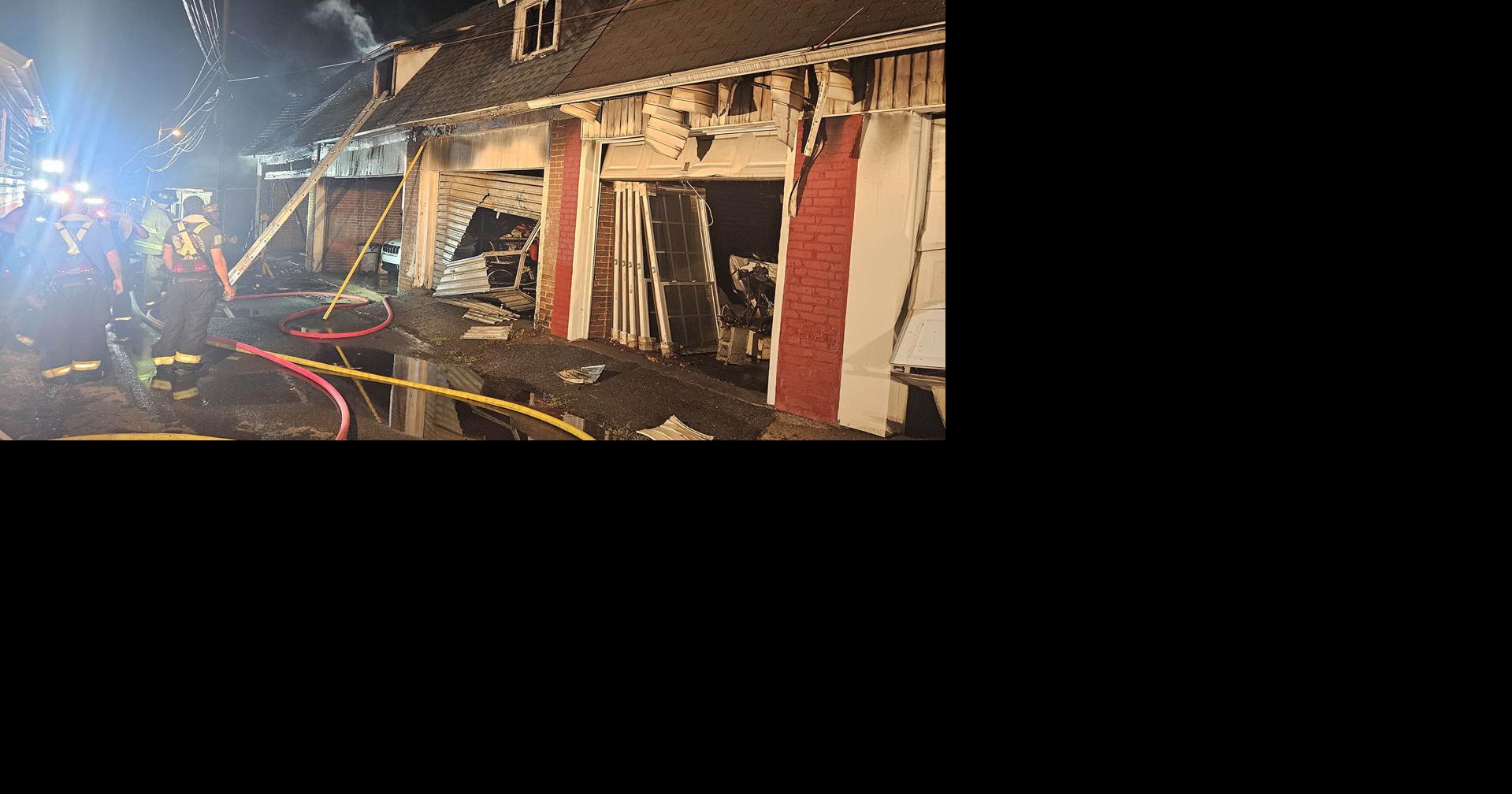 Fireworks investigated as possible cause of fire at large garage ...