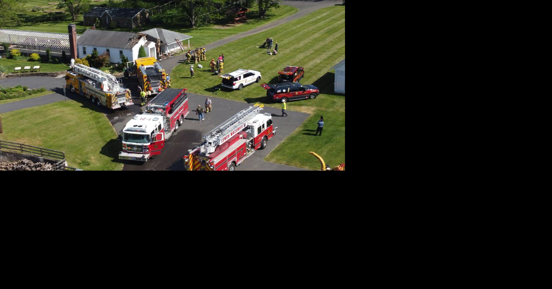 Crews battle fire at building on Rodale Organic Gardening Experimental ...